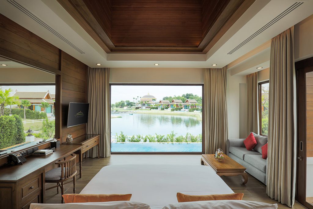 The design is refection of Lanna contemporary with private pool.